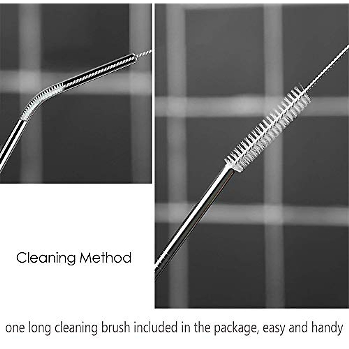 Reusable Straws - Stainless Steel Drinking - Set of 12 + 3 Cleaners - Eco Friendly, SAFE, NON-TOXIC non-plastic CocoStraw Brand