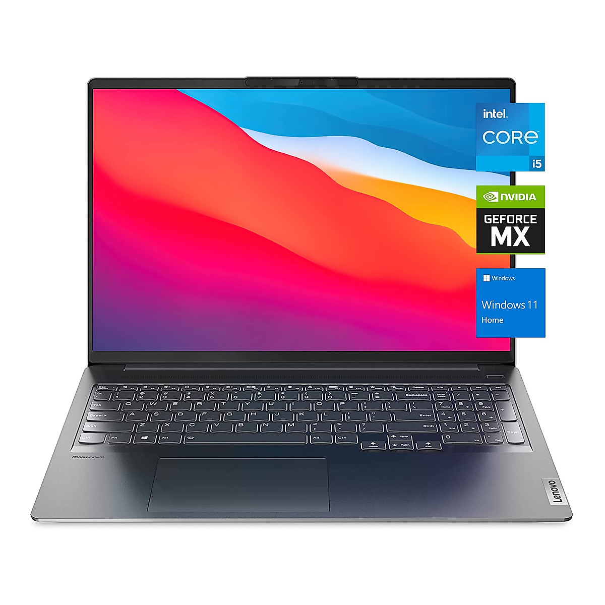 lenovo Newest Ideapad 5i Pro Laptop, 16" QHD 2.5K IPS Display, Intel Core i5-11300H, GeForce MX450, IR Camera, Backlit Keyboard, WiFi 6 (8GB RAM | 256GB PCIe SSD, Windows Home)