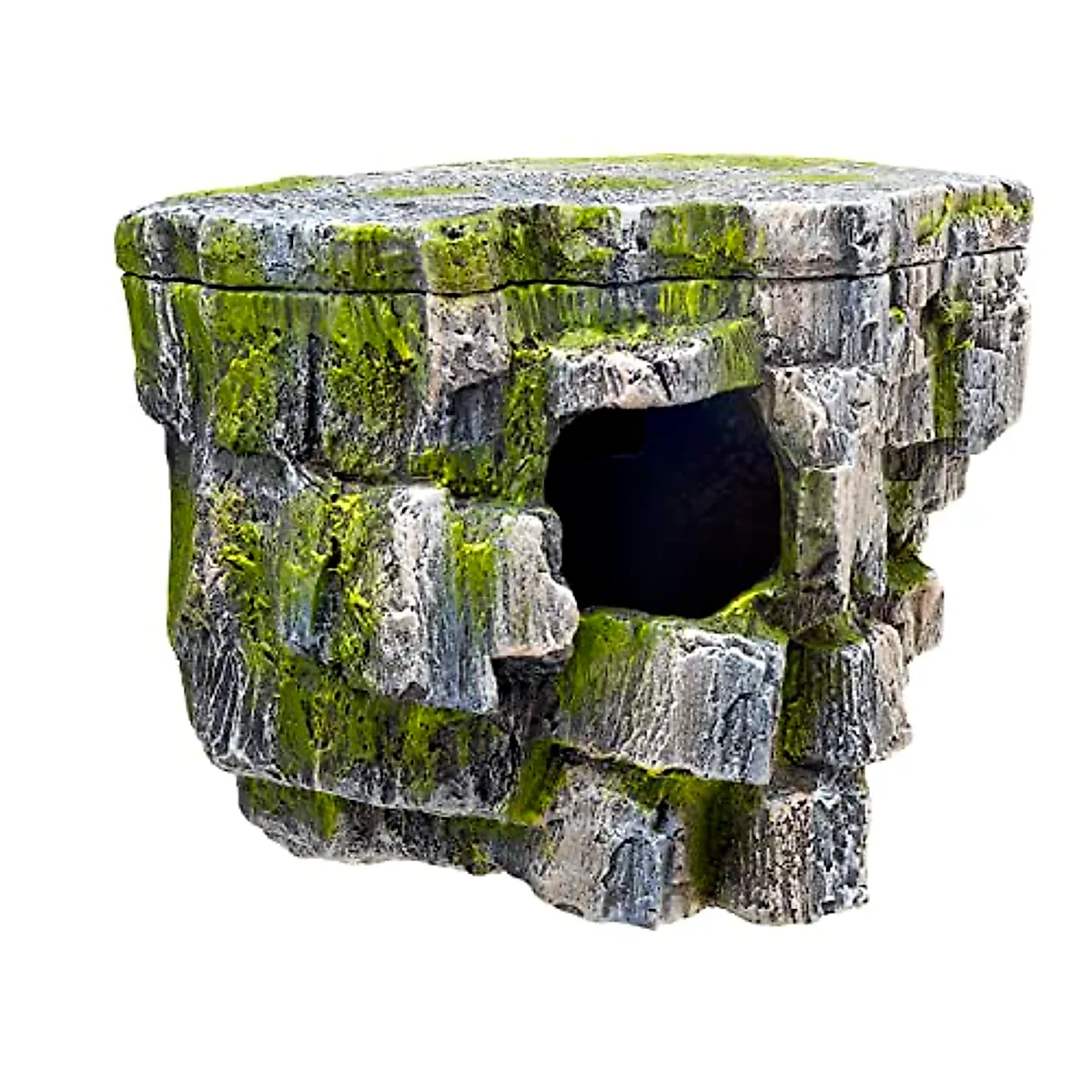 Zilla Vertical Décor Rock Cave 8.75 x 5.875 x 7.25",Grey