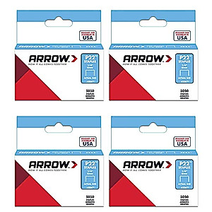 Arrow Fastener 224 Genuine P22 1/4-Inch Staples, 5,050-Pack Pack of 4