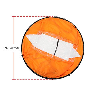 Nicedea, Kayak Sail Foldable Wind Sail Downwind Wind Sail Accessories for Inflatable Boats Kayaks Canoes Orange