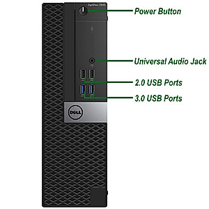 Dell OptiPlex 7040 Small Form Computer Desktop PC, Intel Core i5 6500 3.2GHz Processor, 8GB Ram, 256GB NVMe SSD, Keyboard & Mouse, WiFi | Bluetooth, HDMI, Windows 10 Professional (Renewed)