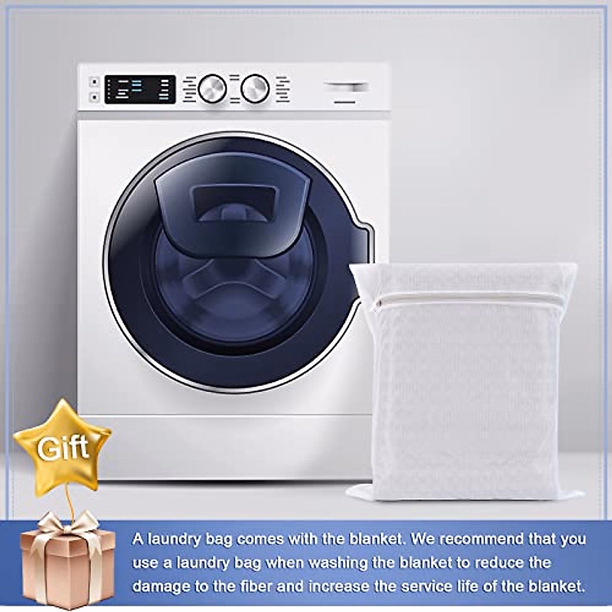 PHF Cooling Waffle Blanket, Queen Size, Lightweight 60% Rayon Derived from Bamboo & 40% Cotton, Breathable for Hot Sleepers, Ultra Soft and Luxury, 90"x90", Grey