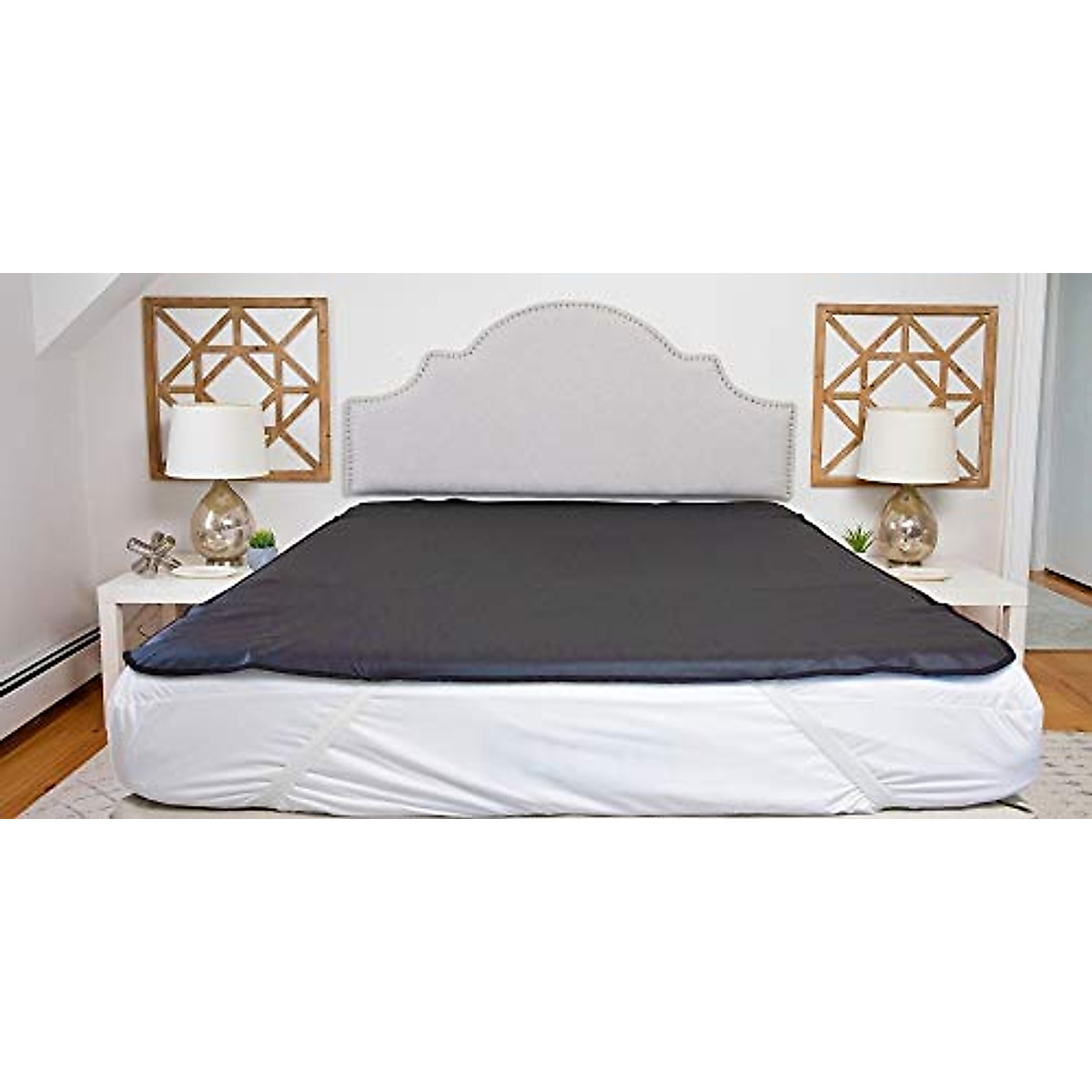 Grounding Mattress Cover for Bed (Queen Size), Like grounding Sheets for earthing, Improve Sleep with Clint Ober's EARTHING Products (Available in Cal King, Split King, King, Full, Twin, Twin XL)