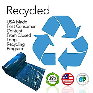 Resilia Heavy Duty Soiled Linen Bags - Hospital Waste Disposal, Laundry Bag, Trash Liner, Sanitary Storage, Dark Blue, 33 Gallon, 29x43 inch, 25 Bags