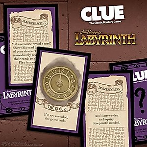 CLUE: Labyrinth | Solve The Mystery - Who Does Jareth Control, Where is Toby, and What Object is Used | Collectible Clue Game Based on Jim Henson’s Labyrinth | Officially-Licensed Game