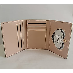 YaJaMa Women Wallet Small Leather Cute Dinosaur Cat Rabbit Trifold Girls Credit Card Case Holder Organizer with ID Window (Green Frog)