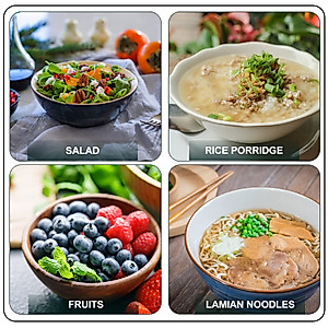 Cabilock Glass Salad Bowl Strawberry Fruit yogurt Bowl Household Glass Bowl Dessert Bowl Salad Bowl Food Container Party Tableware Decor (Random Pattern) Clear Glass Bowls