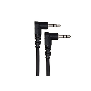 Hosa CMM-100.8RR Right Angled 3.5 mm TRS Stereo Interconnect Cable, 8 Inch