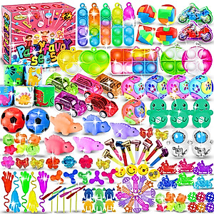 150Pcs Party Favors for Kids 3-5 4-8, Fidget Toys Pack, Goodie Bag Stuffers, Carnival Prizes, Treasure Box, Filler Stuffers Toys for Classroom