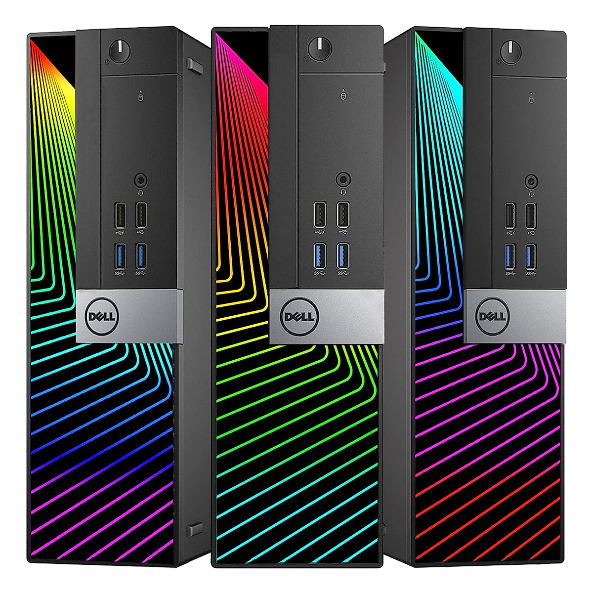 Dell OptiPlex Desktop Customized RGB Lights Computer Intel Core i7 3.40GHz 16 GB RAM 1TB SSD Windows 10 Pro - WiFi - Gaming PC Keyboard & Mouse HDMI (Renewed)