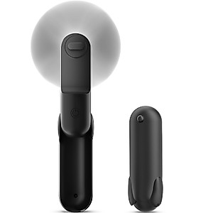 gofuch Portable Mini Fan, Small Handheld Fan 1800mAh,Battery Operated Pocket Fan USB Rechargeable, Personal Makeup Lash Fans, Gifts for Women Girls, Black