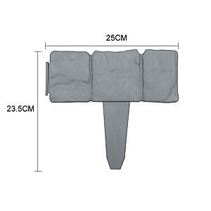WUSIO Imitation Stone Hammer Installation Landscape Path Decorative Garden Lawn Edging Border Garden Plant Fence Outdoor Hedge Border(10PCS,Grey)