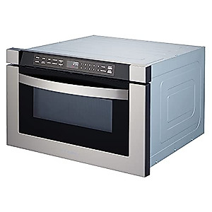 COSMO COS-12MWDSS 24 in. Built-in Microwave Drawer with Automatic Presets, Touch Controls, Defrosting Rack and 1.2 cu. ft. Capacity in Stainless Steel