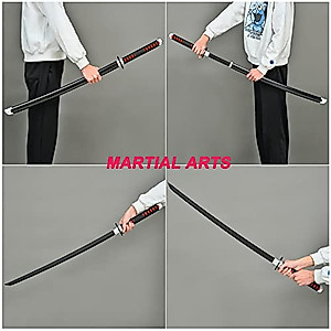 Demon Slayer Anime Sword - 41 Inch - Zenitsu, Tanjirou & Rengoku Styles - With Belt