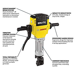BOSCH BH2760VC 120-Volt 1-1/8 Brute Breaker Hammer, Yellow/Black