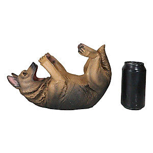 Ebros Lifelike Purebreed Pedigree Canine Adorable German Shepherd Dog Wine Bottle Holder Figurine Statue As Kitchen Wine Cellar Centerpiece Decor Storage Organizer (German Shepherd)