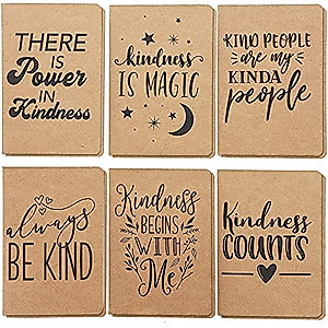 Kindness Counts Kraft Pocket Journals, Bulk Journals for Kids (4 x 5.75 in, 24 Pack)