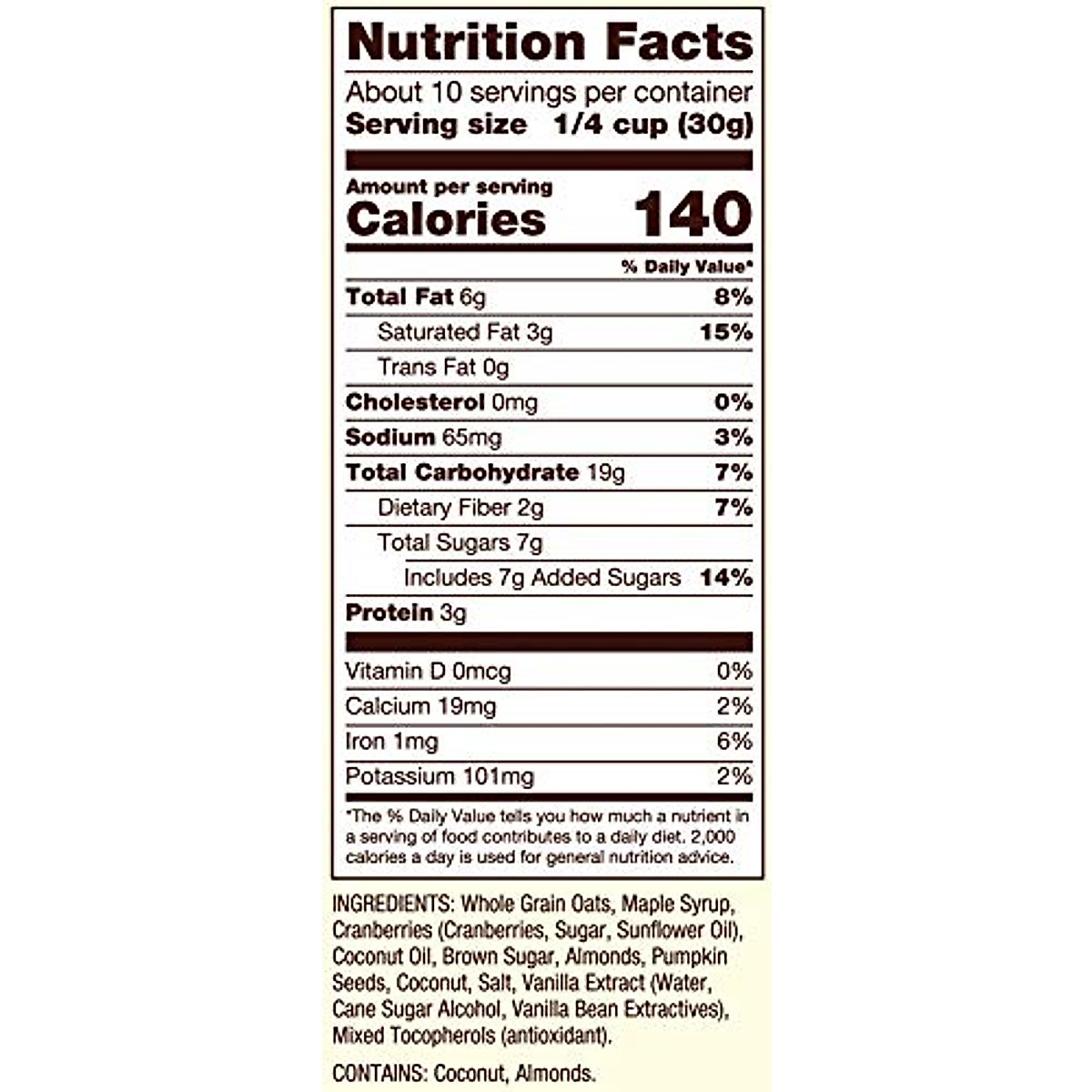 Bob's Red Mill Homestyle Cranberry Almond Granola, 11-ounce (Pack of 6)