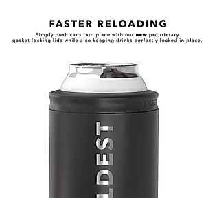 Coldest 4 in 1 Bottle Cooler Can 24 oz Tumbler in 1 - Bottle Cooler Beer, Soda, Energy Drink, Water | Vacuum Insulated Stainless Steel Cooler for 20 oz, 24 oz, 25 oz