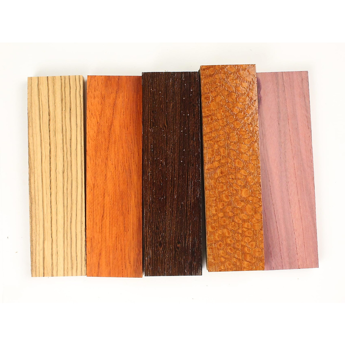 Payne Bros Custom Knives Variety pack of 5 wood scales, 5 INCH, for knife making - gun grps - craft supplies (VP18)