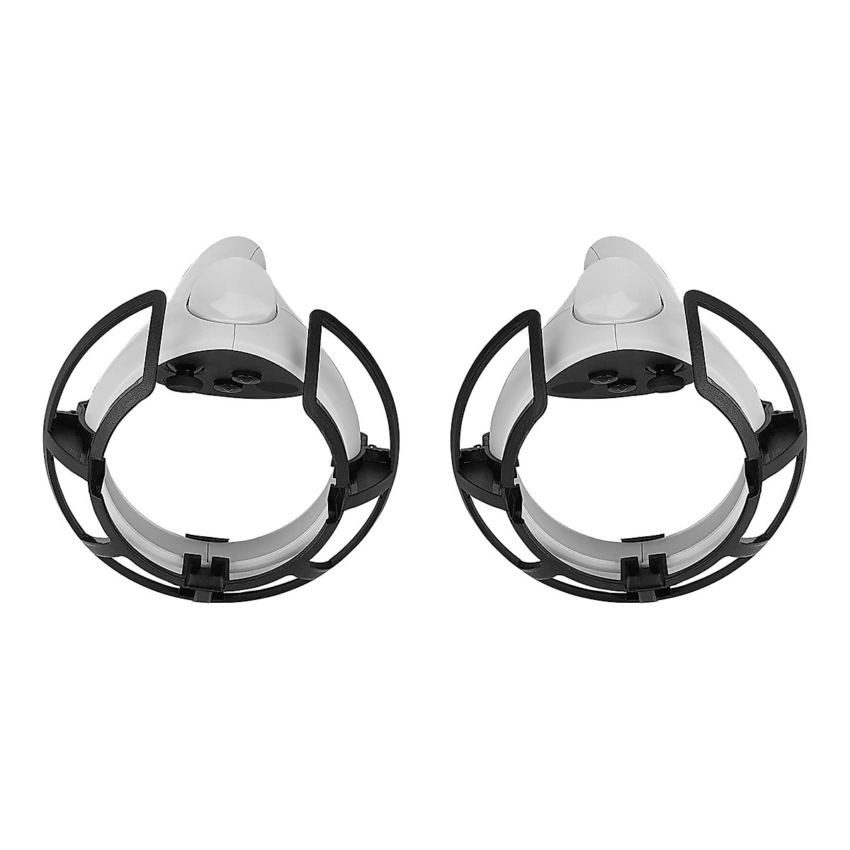 Geekria Anti-Collision Protection Frame Cover Set Compatible with Meta Quest 2 Grip Handle Bumper Guard VR Accessories Virtual Reality Handle Stand Anti Collision Protector