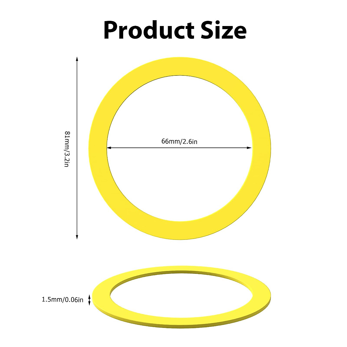 Flush Valve Seal for Kohler, 2 Pack Upgraded Silicone Material Toilet Replacement Tank Parts Canister Flush Valve Kit Gasket for K-GP1059291