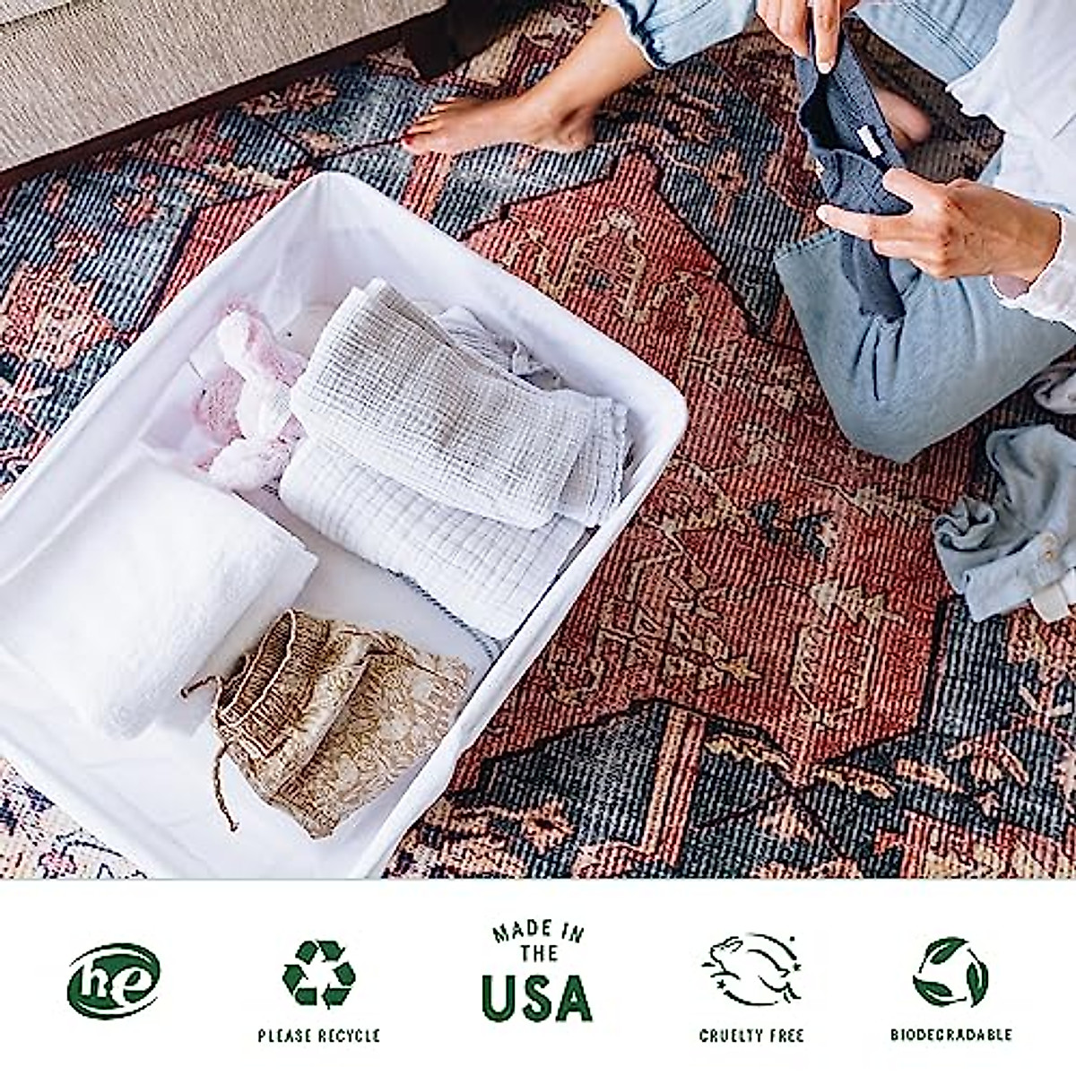 Ingredients Matter Lavender Scent 36 oz Laundry Detergent Powder - Hypoallergenic, Natural, Detergent-Free, Planet-Friendly Laundry Supplies - Made in USA