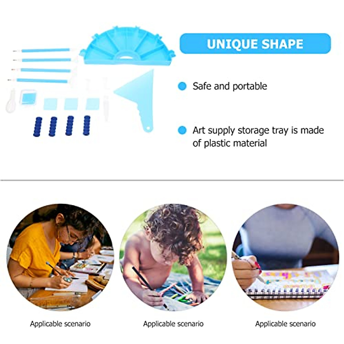 Ciieeo 1 Set Multifunctional Turning disc Roller Diamond Art pens Diamond Tools Art Storage Diamond Art Tools Art Trays Grinder Drill Pen Bead Storage Plastic Diamond Drawing Organizer 5d