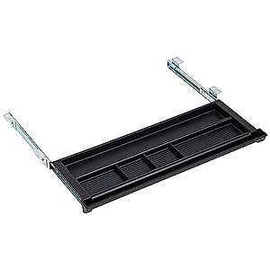 Mind Reader Anchor Collection, Undermount Keyboard Organizer, 21.25" L x 8" W x 1.5" H, Black