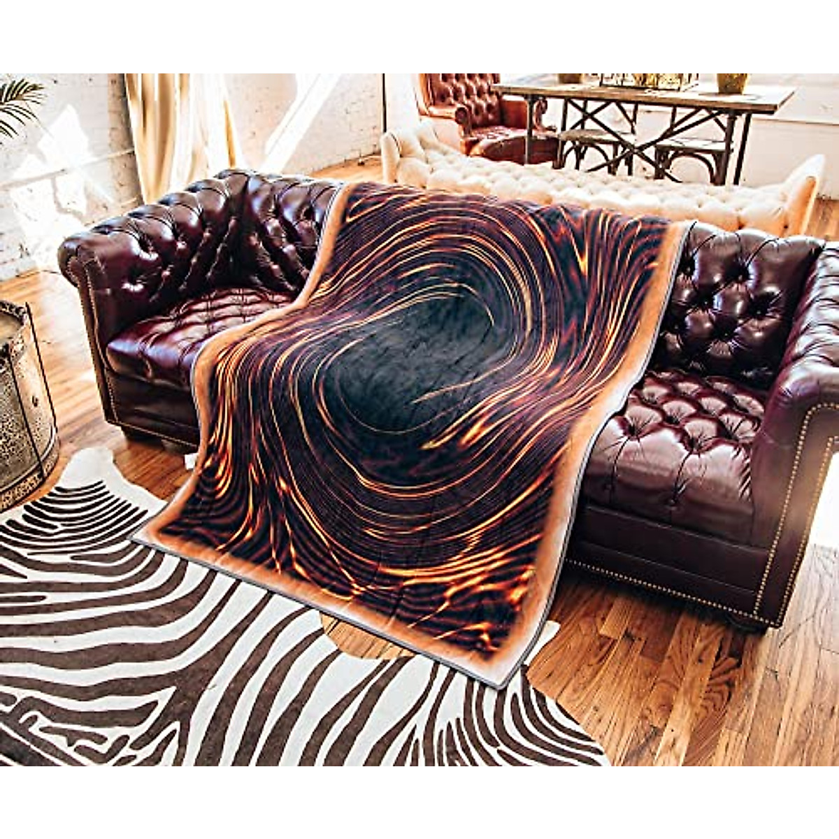 Surreal Entertainment Yu-Gi-Oh! Blue-Eyes White Dragon Card Fleece Throw Blanket | Anime Plush Soft Cover For Sofa, Bed | 45 x 60 Inches, Gold