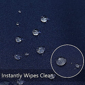 Obstal Rectangle Table Cloth, Oil-Proof Spill-Proof and Water Resistance Microfiber Tablecloth, Decorative Fabric Table Cover for Outdoor and Indoor Use (Navy Blue, 60 x 84 Inch)