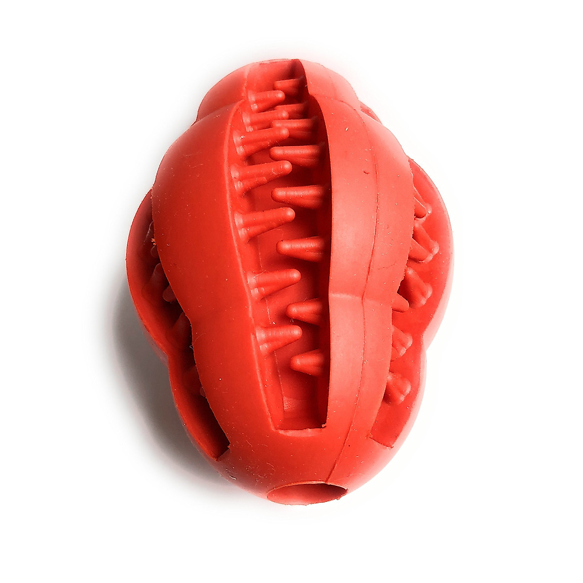 Nibble Pet Products Healthy Teeth Interactive Dog Toy Chew, Red