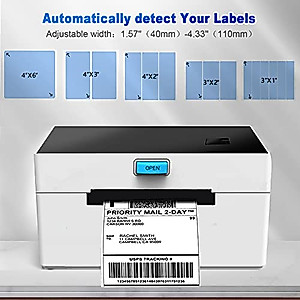 TEROW Printer 9220 Thermal Label Printer 4x6 Shipping Label Printer with 160mm/s High-Speed and Auto Label Detection for Amazon, UPS and Ebay, Support Multiple Systems(with a Label Holder)