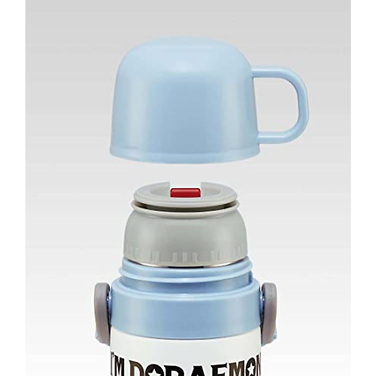 Skater SKDC4-A Children's 2-Way Stainless Steel Kids Water Bottle with Cup, 15.2 fl oz (430 ml), I'm Doraemon, Sanrio, Girls