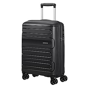 American Tourister Hand Luggage, Black (Black), Spinner S (55 cm-35 L)