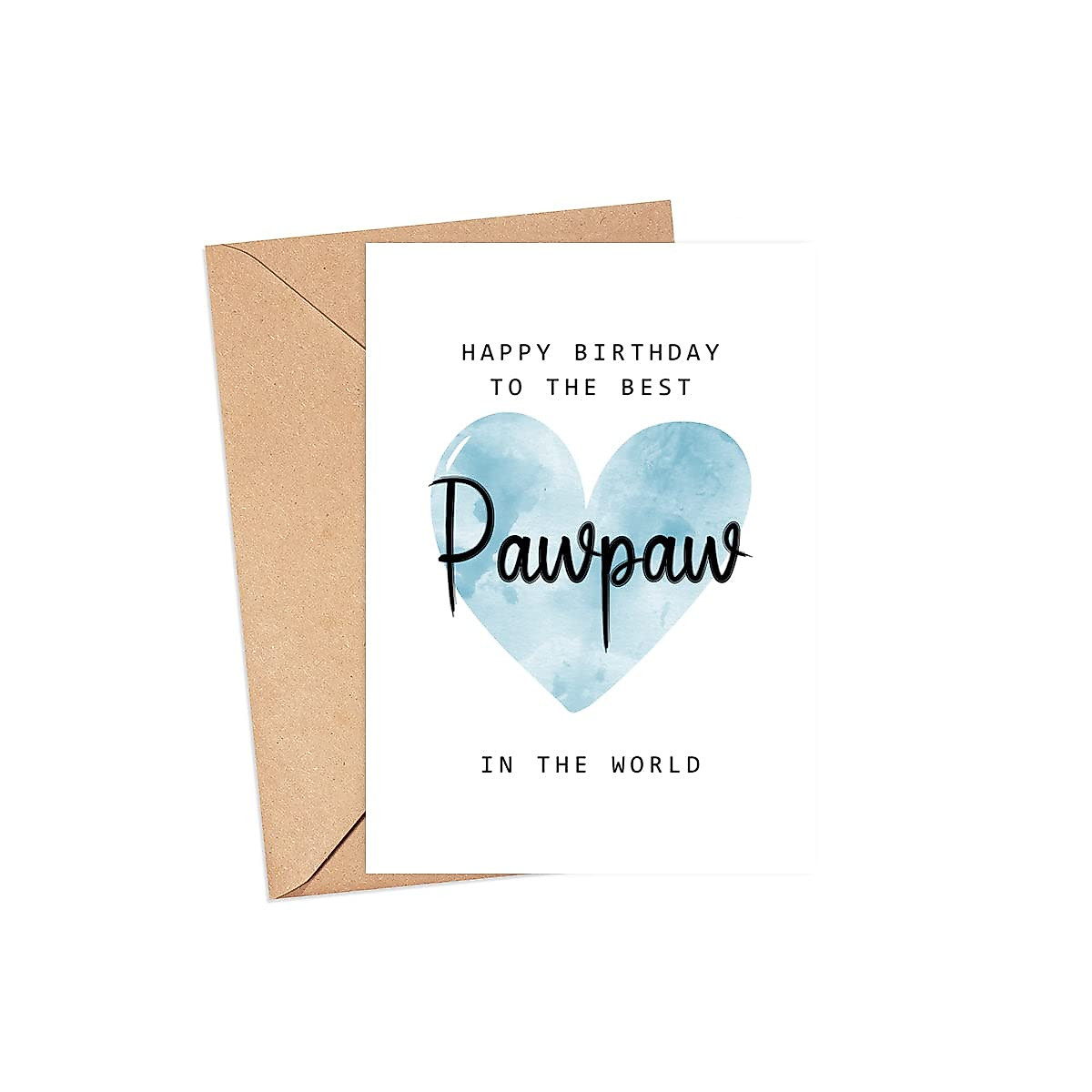 MoltDesigns Happy Birthday To The Best Pawpaw In The World Card - Pawpaw Birthday Card - Pawpaw Card - Father's Day Gift - Happy Birthday Card