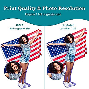 TEXTURE OF DREAMS Personalized Photo Life-Size Cardboard Cutout,Waterproof, Upload Your Own, Custom Picture Cutouts with coroplast, Personalized Birthday Party Supplies (3 feet Tall)