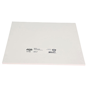 School Smart Poster Board, 11 x 14 Inches, White, Pack of 25 - 1371698