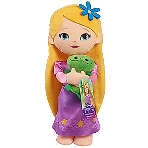 Disney Princess Lil' Friends Rapunzel & Pascal 14-inch Plushie Doll, Officially Licensed Kids Toys for Ages 3 Up by Just Play