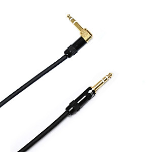 Audio2000's C26001 1 Ft 1/4" TRS Right Angle to 1/4" TRS Cable