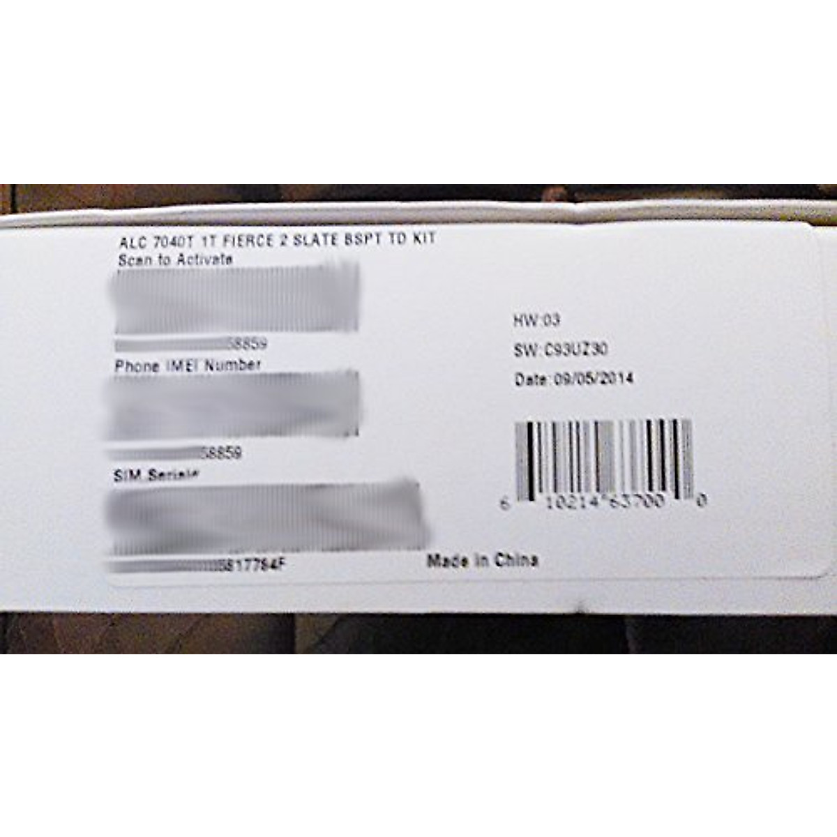 BrightSpot ALCATEL ONETOUCH Fierce 2 7040T 5" qHD Display Touch Screen 4G Capable Android 4.4 Powered By T-Mobile