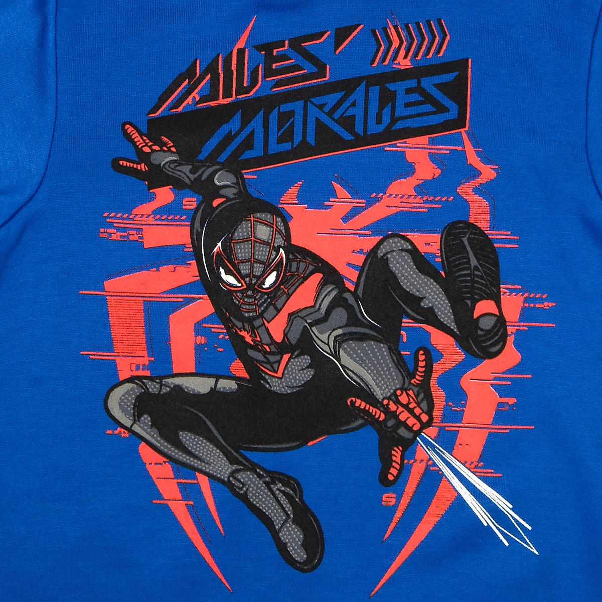 Marvel Avengers and Spider-Man Boys 2-Piece Fleece Sets, Fleece Hoodie and Pants Bundle Set for Boys (Miles Morales, 5/6)