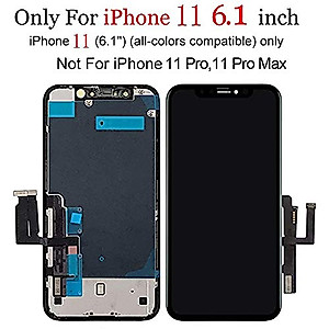 Fixerman for iPhone 11 LCD Screen Replacement 6.1 inch, 3D Touch Display Digitizer Assembly with Repair Tools, Compatible with iPhone 11(A2111, A2223, A2221) (6.1 inch)