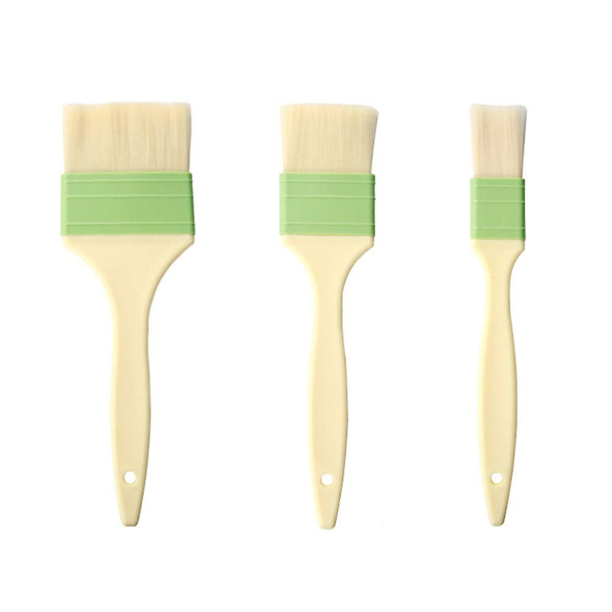 DOITOOL 3pcs Basting Brushes Plastic Pastry Baking Brushes BBQ Sauce Marinade Meat Brushes Glazing Oil Brushes for Bread Cake (Mixed Colors)