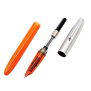 5 PCS Jinhao 51A Plastic Fountain Pen Set, Transparent, Diversity Color(Blue, Green, Grey, Orange, Red)