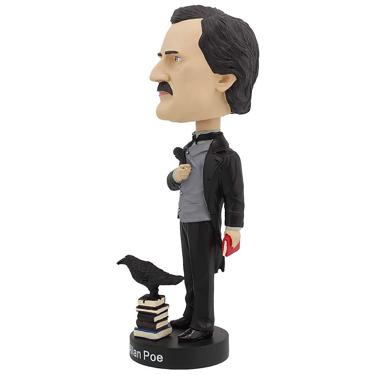 Royal Bobbles Edgar Allan Poe Bobblehead, Polyresin Premium Lifelike Figure, Unique Serial Number, Exquisite Detail