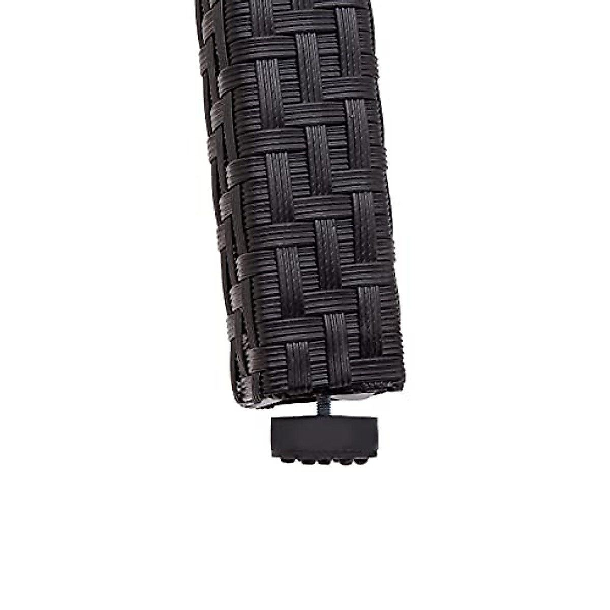 ERYE 7 Pieces PE Wicker Rattan Dining Sets Include Tempered Frosted Glass Table,6 Armchairs and Cushions, All-Weather Outdoor & Patio Conversation Dinner Furniture for Garden Backyard,Black +Beige