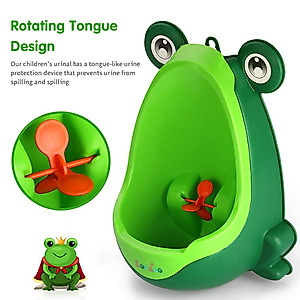 Soraco Frog Potty Training Urinal for Toddler Boys Toilet with Aiming Target-Green