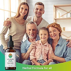 Natural UTI E-Drops – Fast-Acting Herbal Formula for Support of Bladder, Kidney & Urinary Tract Health for Women & Men
